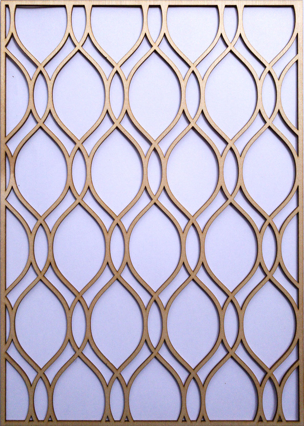 Geometric wood panel | wooden inlay panel in retro geometric design ...