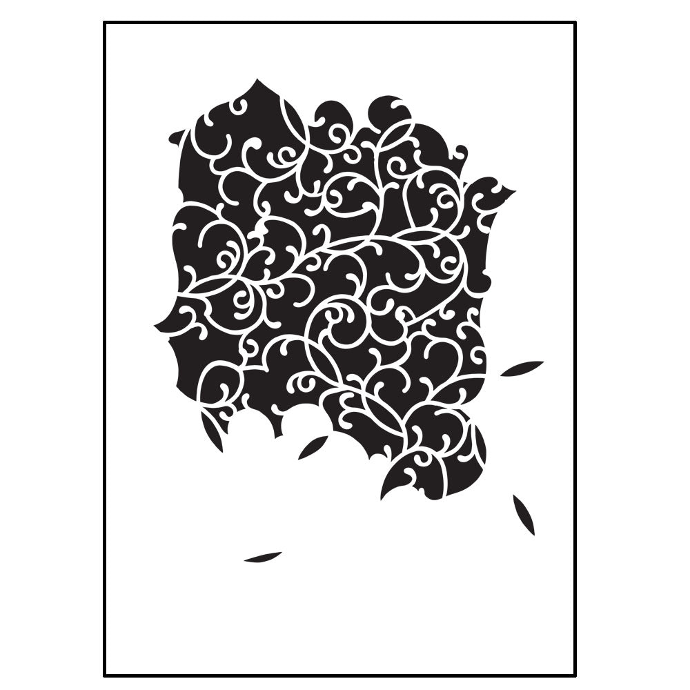 ITALIAN SCROLL Classical painted wall stencil – STENCIL UP